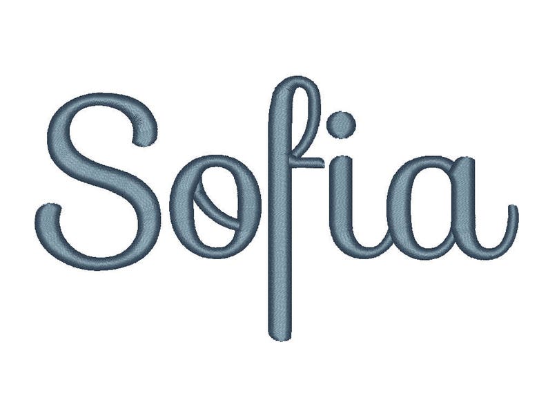 SALE Sofia Font Embroidery Fonts 6 Size Instant Download 9 - Etsy
