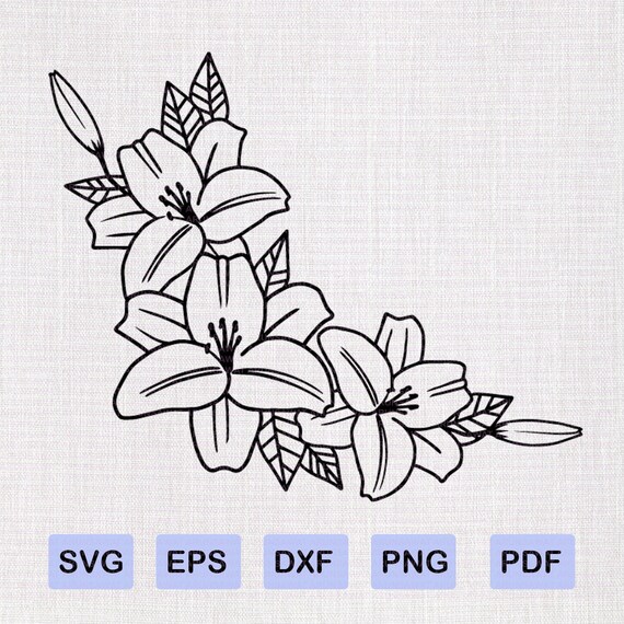 Flower Svg Cutting File Flower Bundle SVG Svg Files for Cricut | Etsy