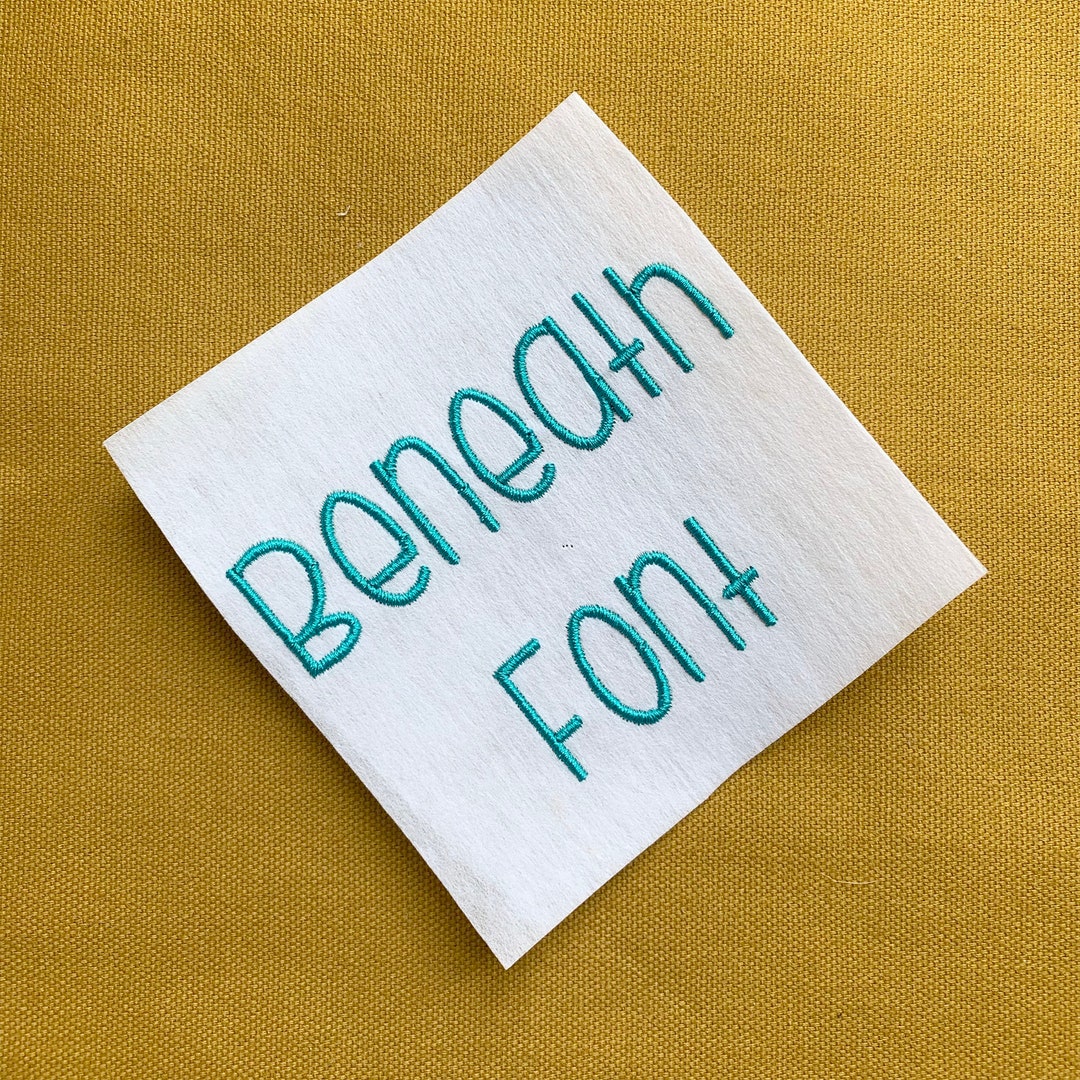 SALE! ! Beneath Font Embroidery Fonts 6 Size Instant Download 9 Formats ...