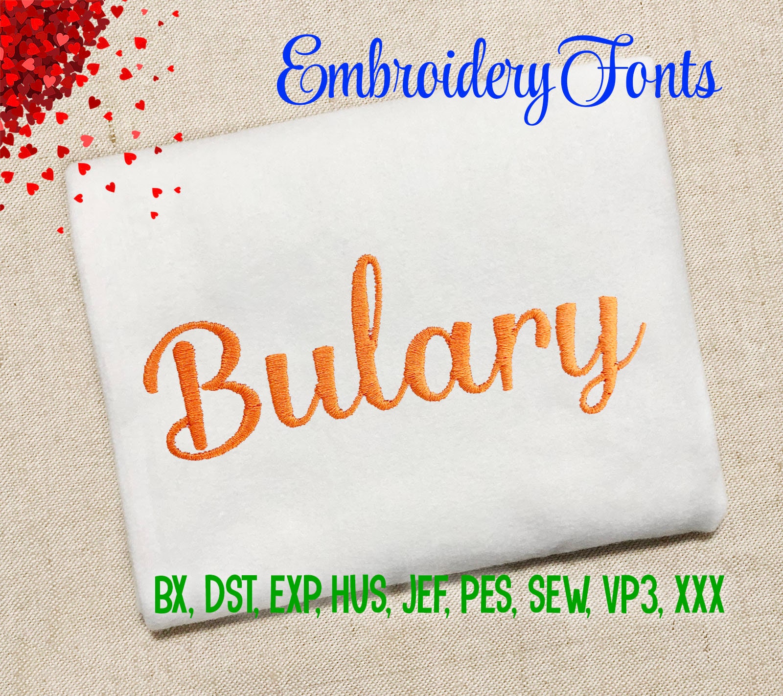 Ausverkauf Bulary SchriftStickerei Schriften 4 Größe Set 1 | Etsy