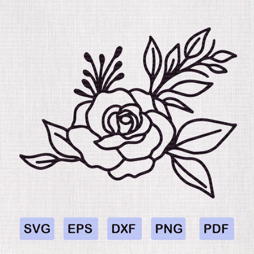 Rose Bundle Svg Cutting File Rose Bundle SVG Svg Files for Cricut and ...