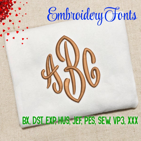 Scroll Monogram Font - Etsy