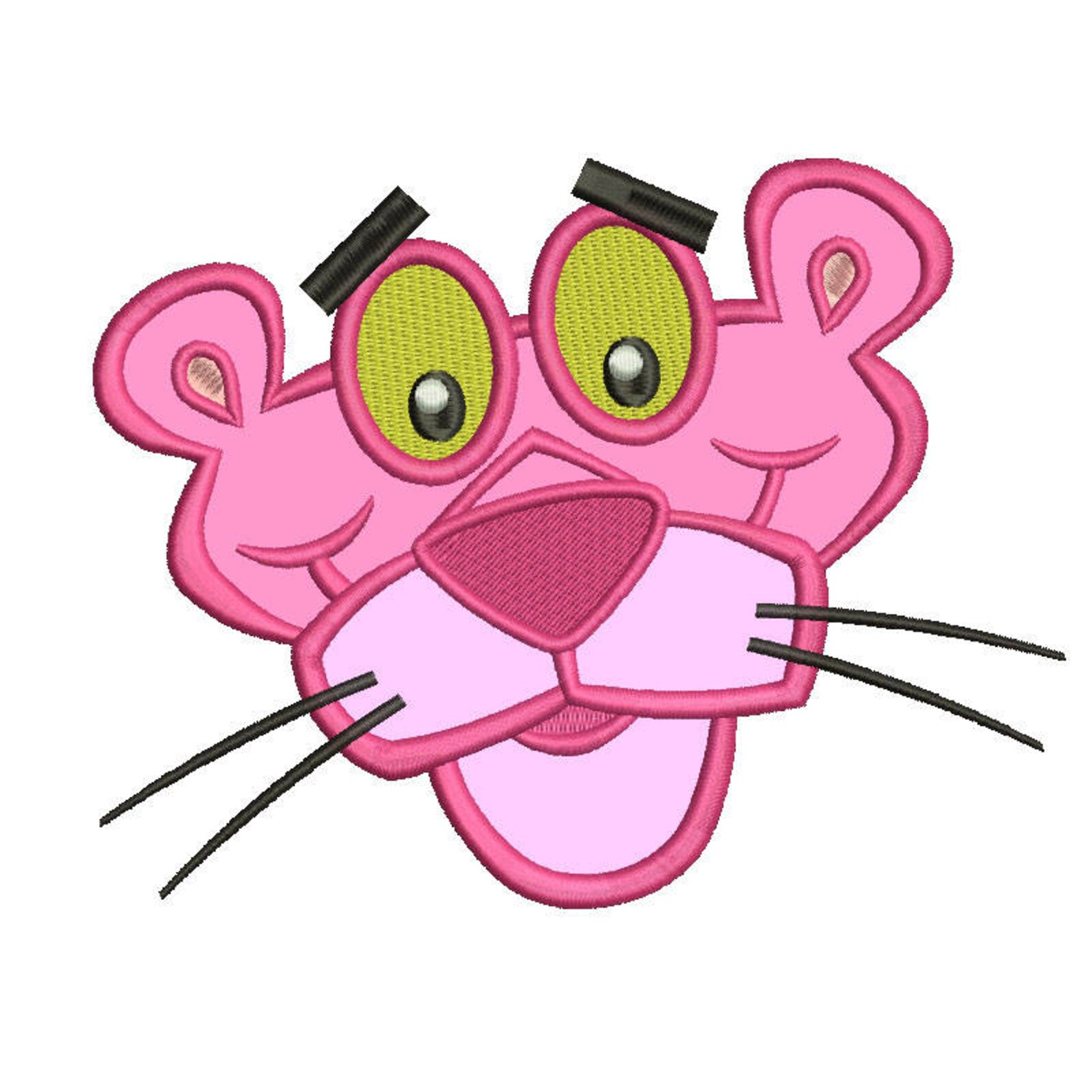 Pink Panther Applique Design 9 Size Kid Design Embroidery - Etsy