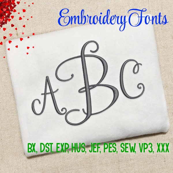 Free Embroidery Fonts - Etsy