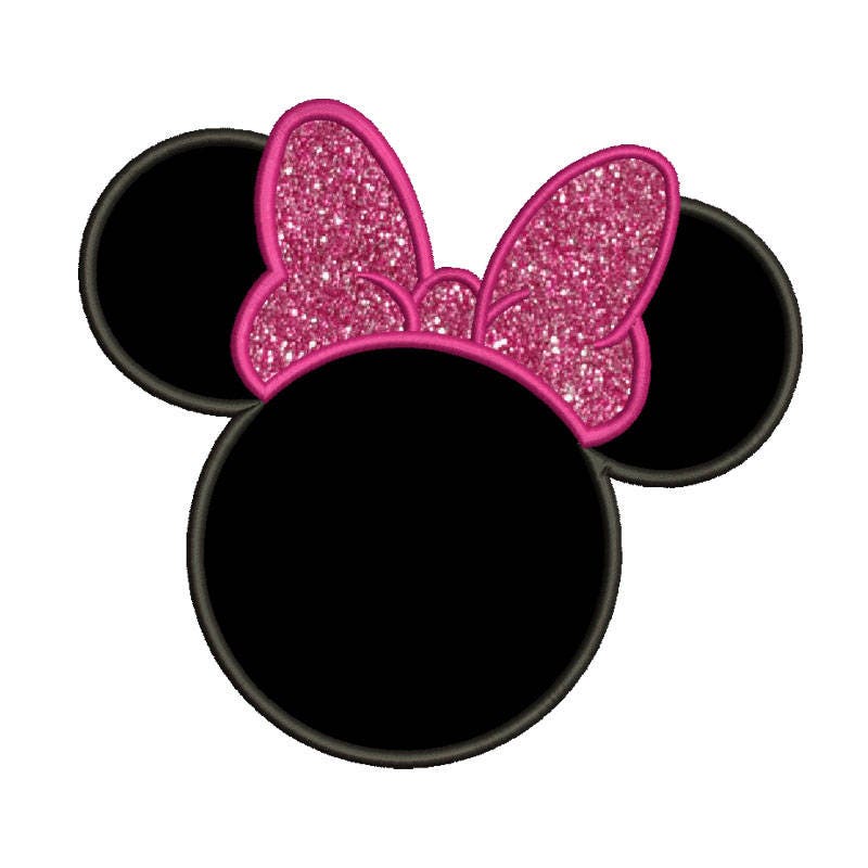 Minnie Mouse Applique Design 9 size Disney Design Mickey Mouse | Etsy