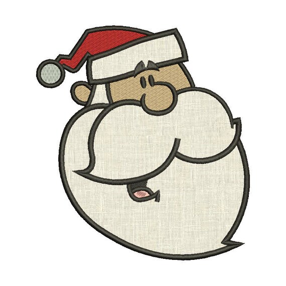 Santa Applique Design6 size christmas Design santa claus | Etsy