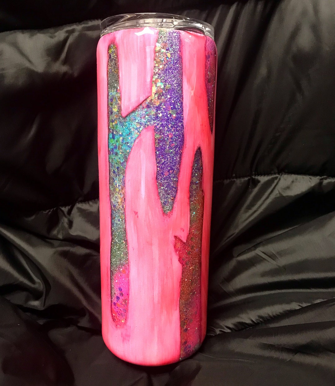 Hot Pink Tumbler | Pink Geode Tumbler | Geode Tumbler | Woodgrain ...