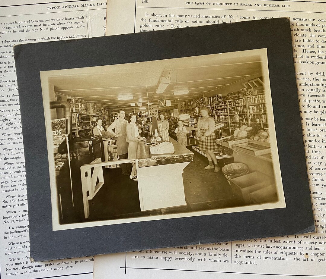 Vintage Cabinet Photo 1940s General Country Store Interior - Etsy