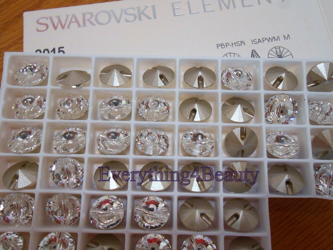 Swarovski Crystal Sew-on Buttons, Round Back-point Clear or A.B - Etsy