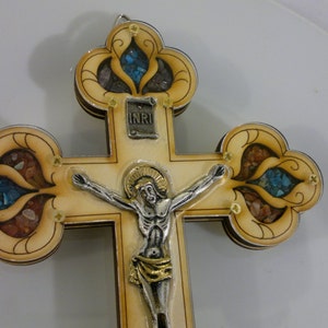 Wood Cross Medium Size Handmade Cross Crucifix Woodcraft Wall Hanging ...