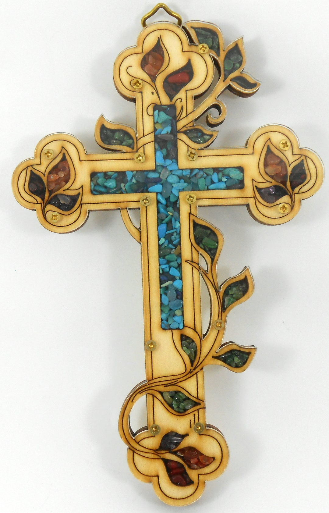 Handmade Crucifix Wall Hanging Wood Cross Medium Size Healing Branch ...