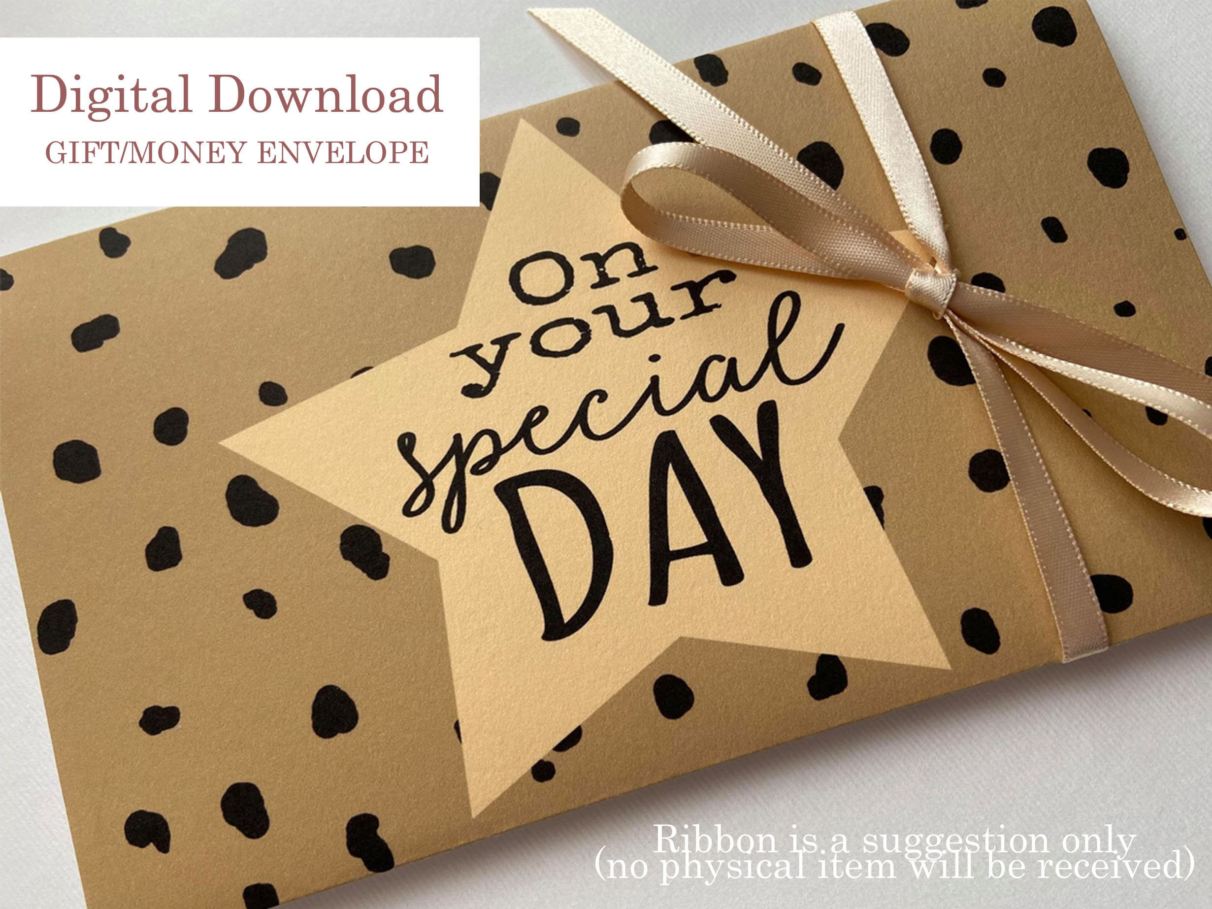 Birthday Gift Wallet Envelope Digital Template to Download and Print at ...