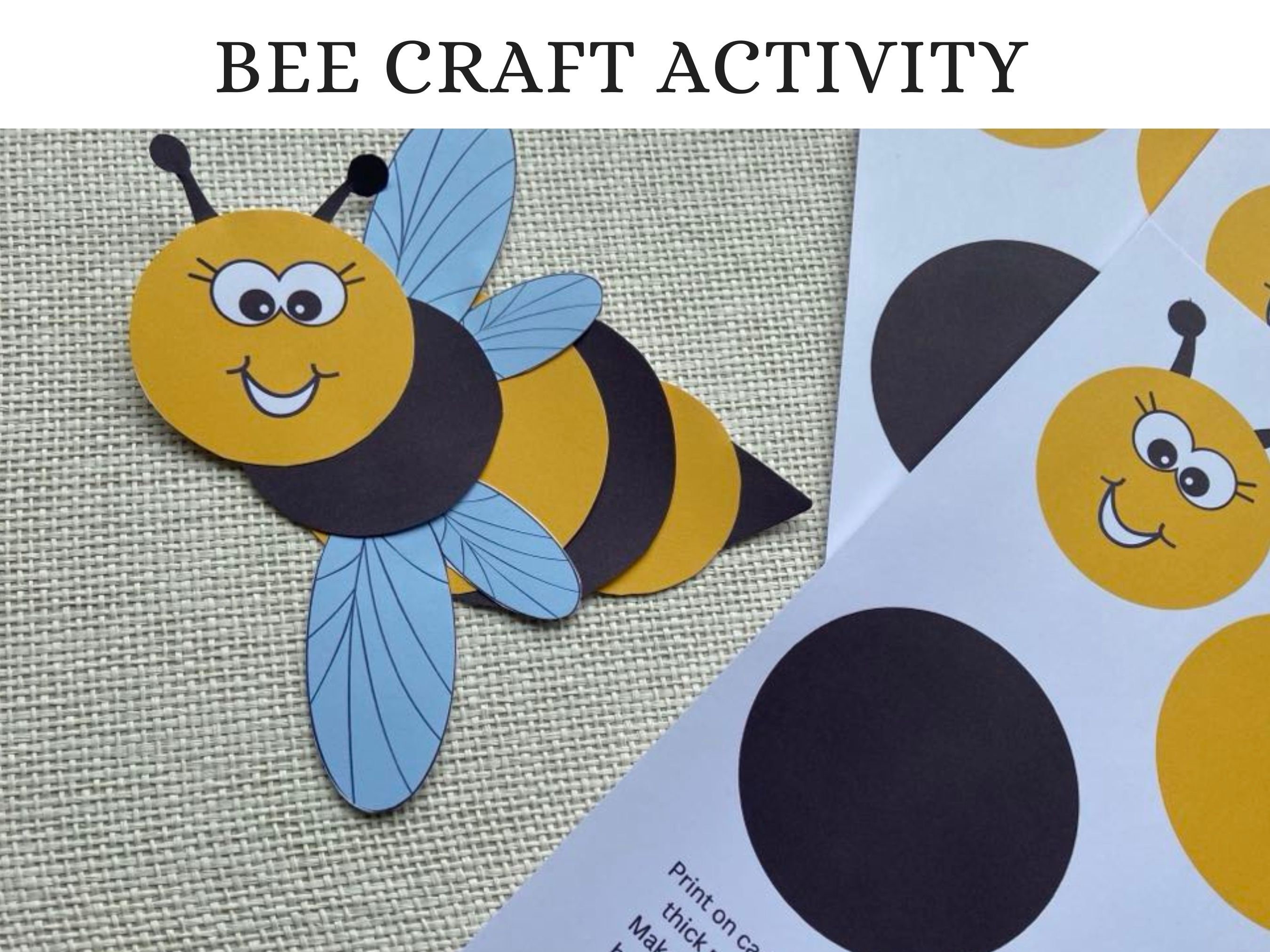 World Bee Day Children's Craft Activity - Digital Download - Etsy