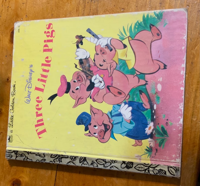 Little Golden Book Three Little Pigs 1953 - Etsy