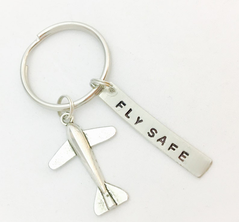 Fly Safe Pilot Key Chain Gift for Traveler Gift for Flight | Etsy