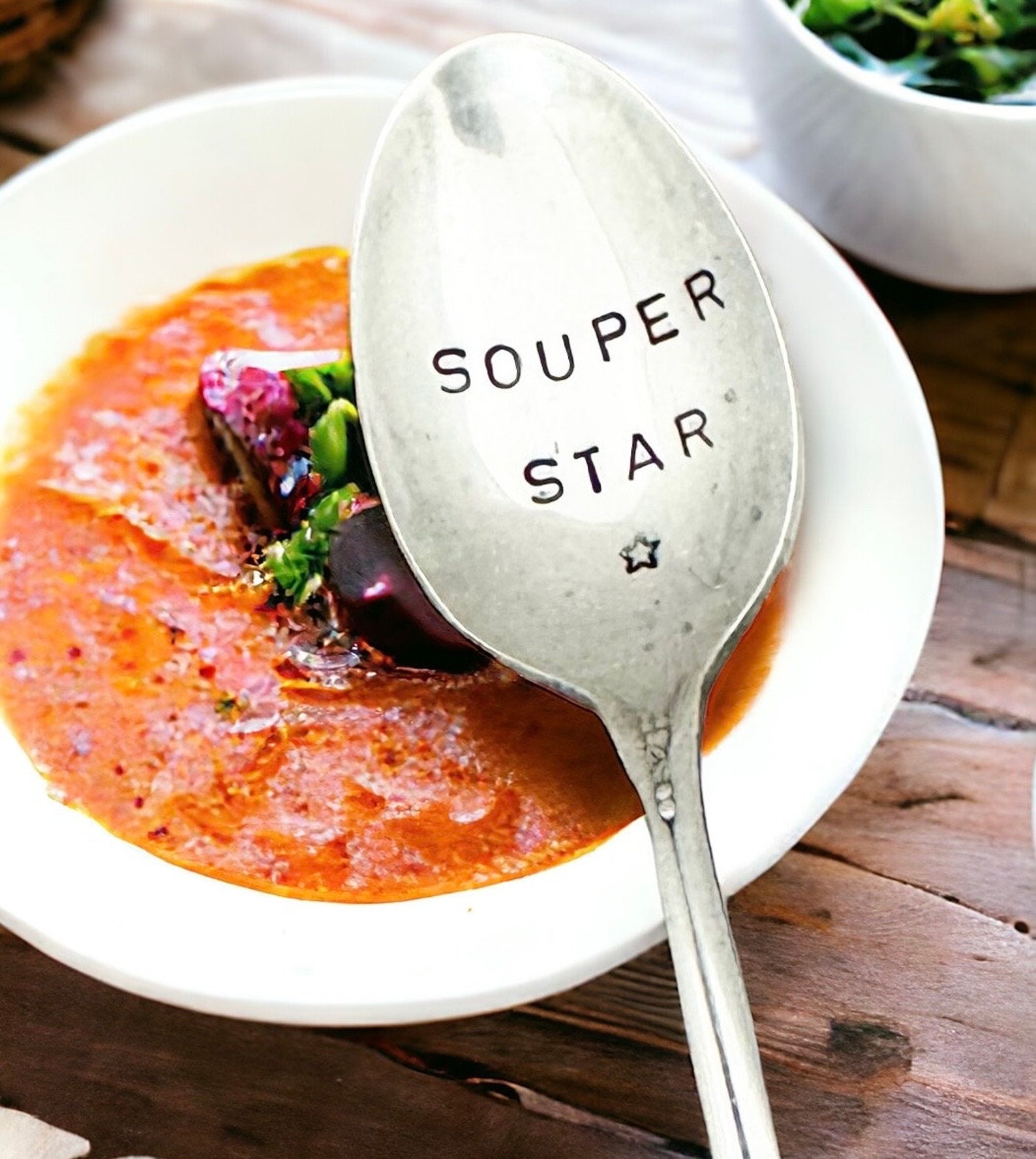 Souper Star Stamped Spoon, Youre Souper Spoon, Personalized Soup Spoon ...