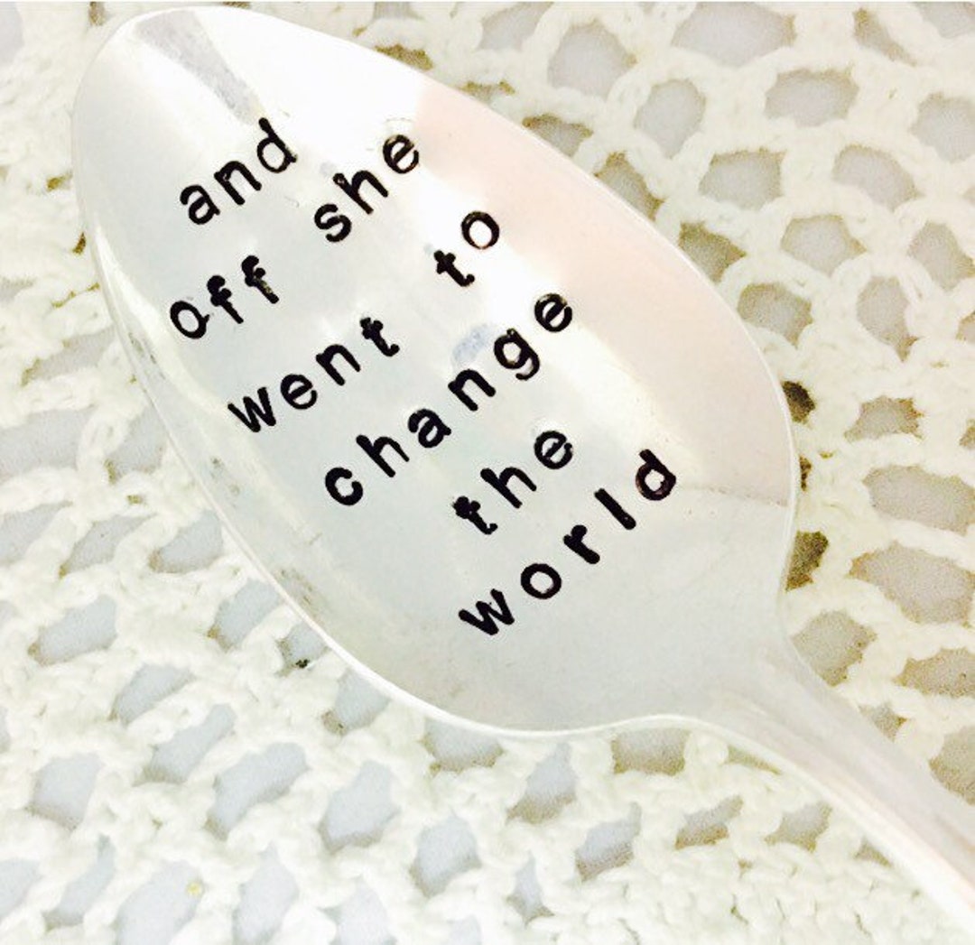 And off She Went to Change the World Encouragement Gift - Etsy