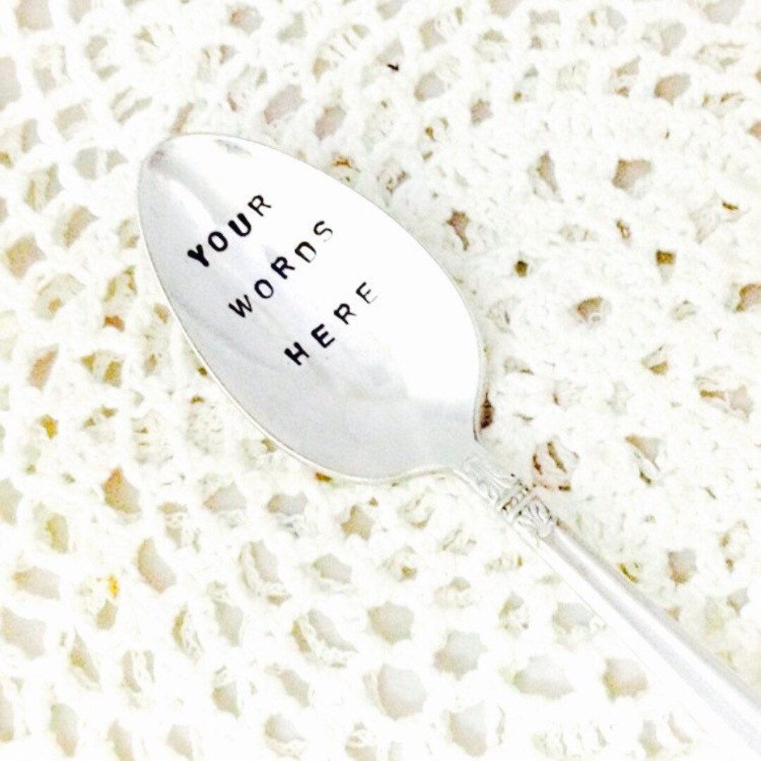 Customized Spoon With Your Own Words, Personalized Gift, Gift for Him ...