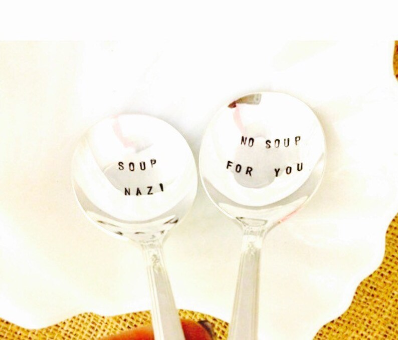 Soup Nazi No Soup for Spoons, Soup Spoon Set, Seinfeld Soup Spoons ...