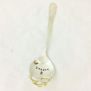 Poison Sugar Spoon Halloween Decor Scary Party Spoon Skull - Etsy