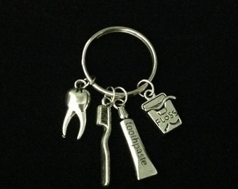 Dentist Dental Hygienist Keychain - Etsy