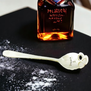 Poison Sugar Spoon, Halloween Decor, Scary Party Spoon, Skull and ...
