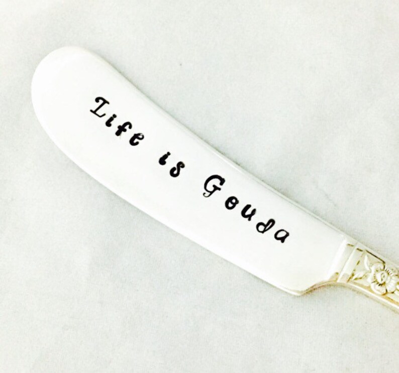 Life is Gouda Gouda Butter Knife Cheese Spreader Gift for - Etsy