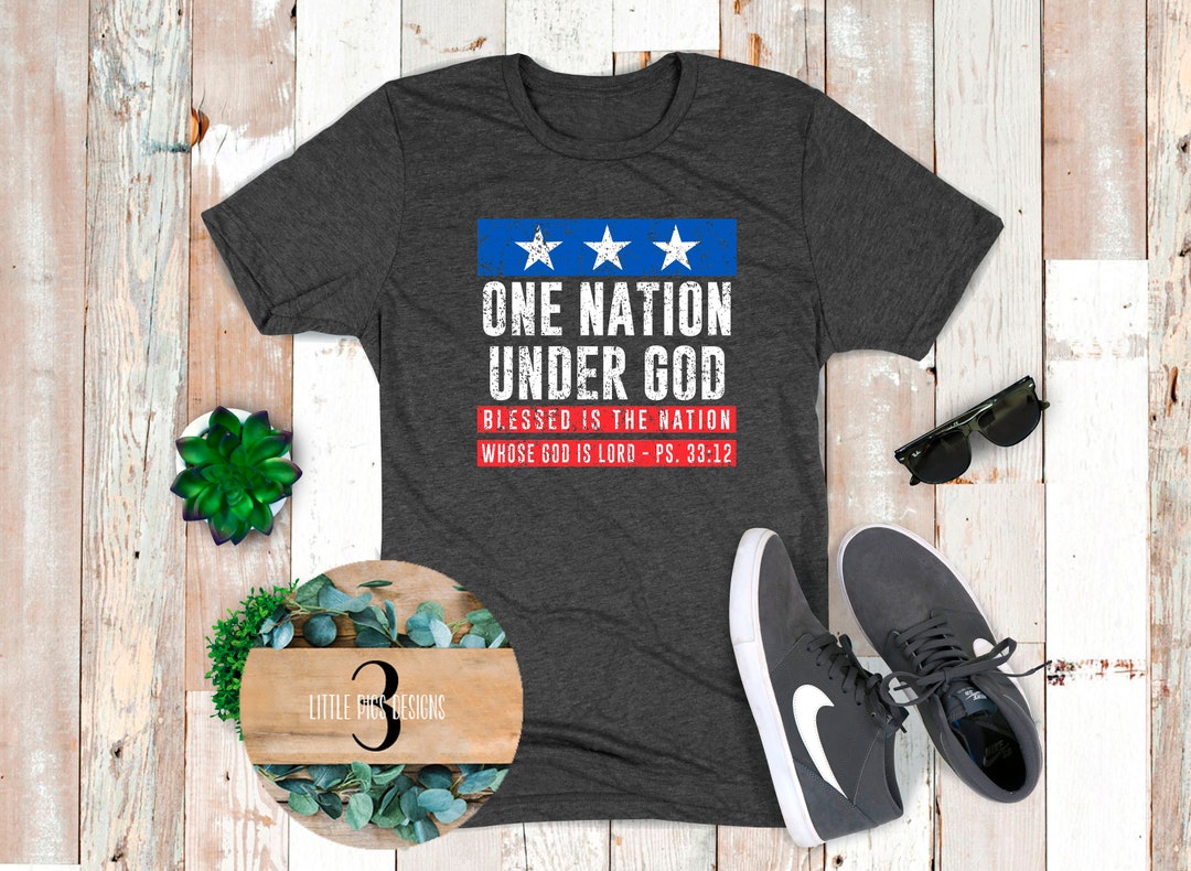 One Nation Under God Shirt Unisex Adult - Etsy