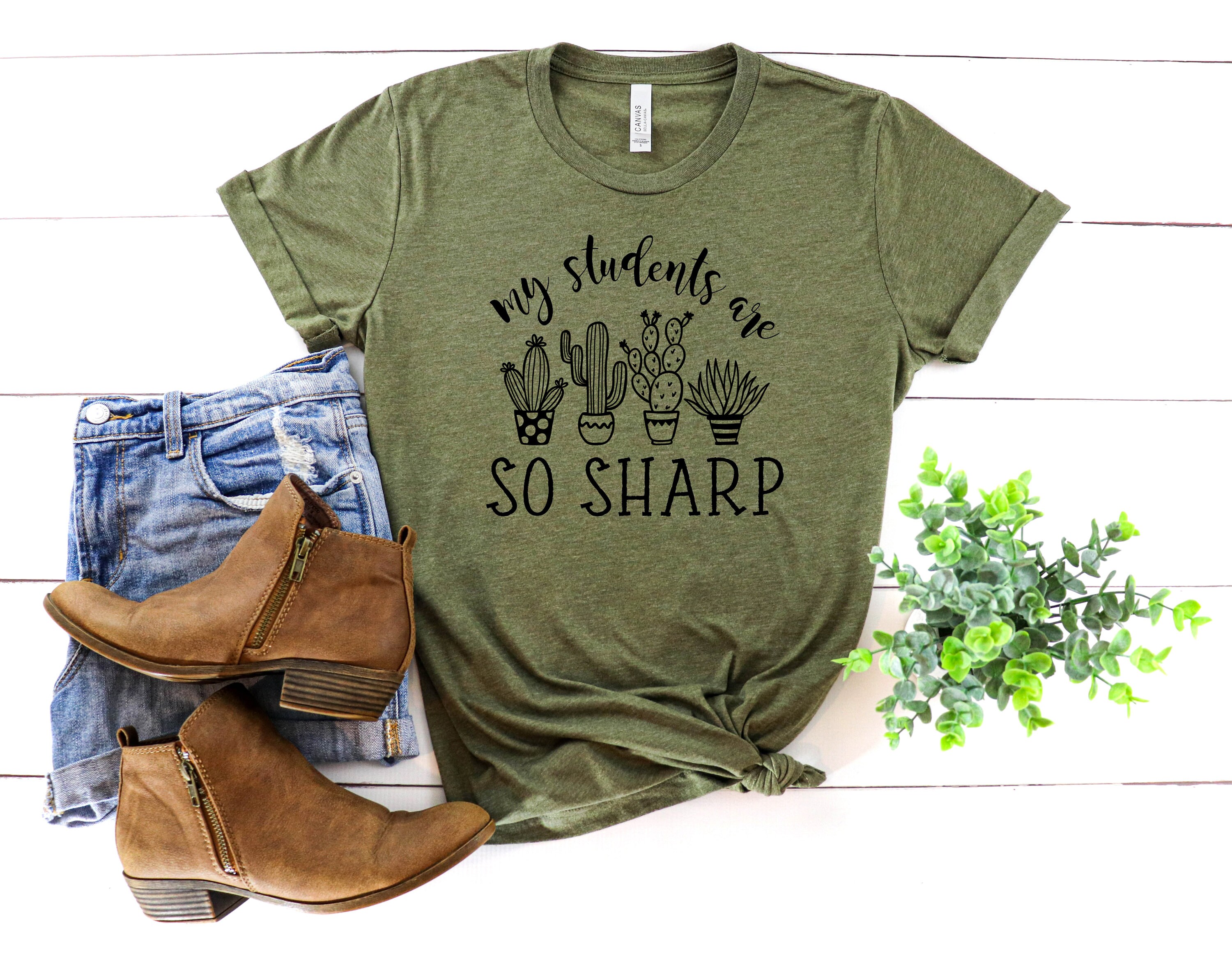 My Students are so Sharp Shirt Teacher Gift Cactus | Etsy