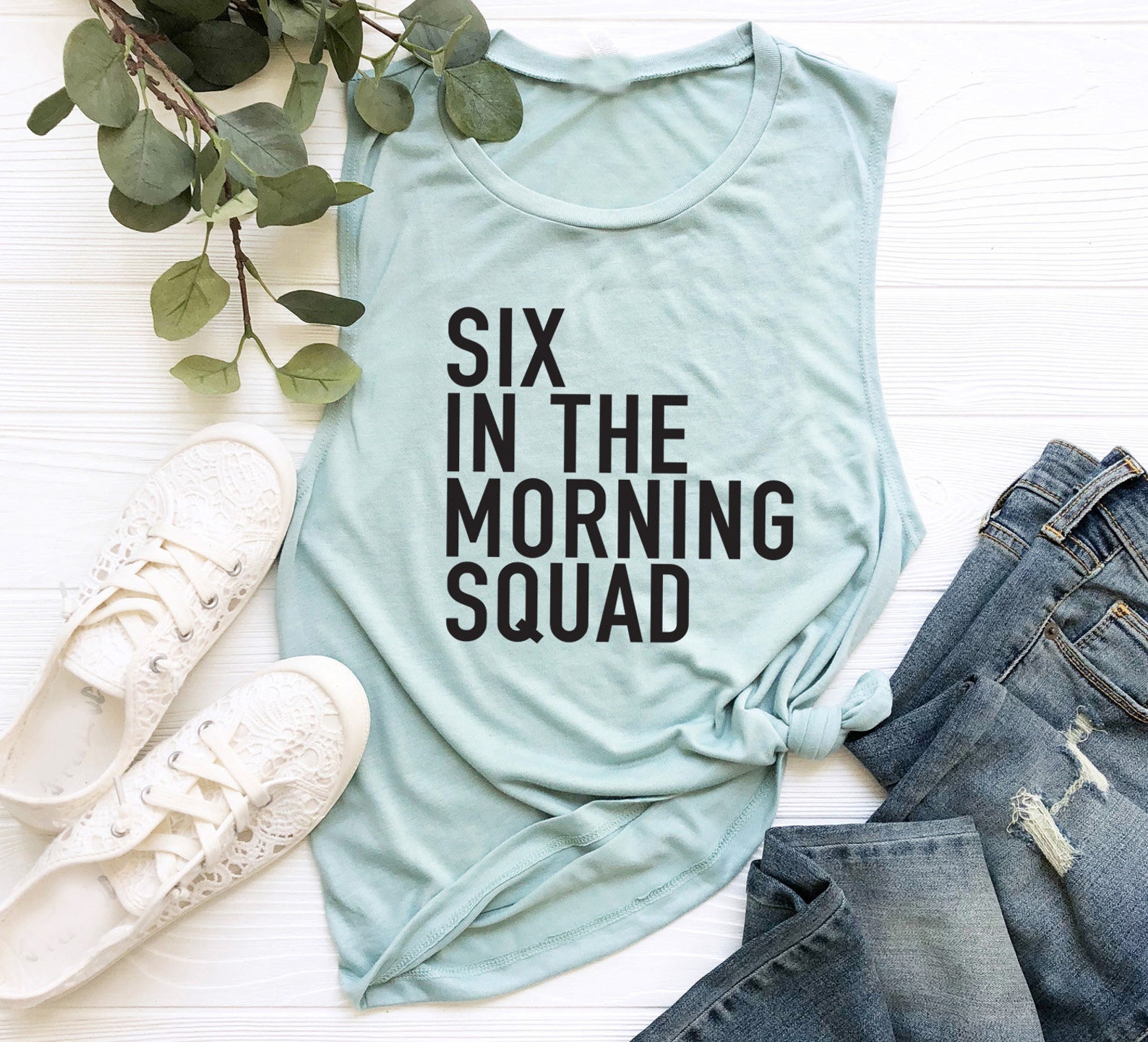 Workout Tank. 6AM Crew. Six in the Morning Squad. Six Crew Spinbabe ...