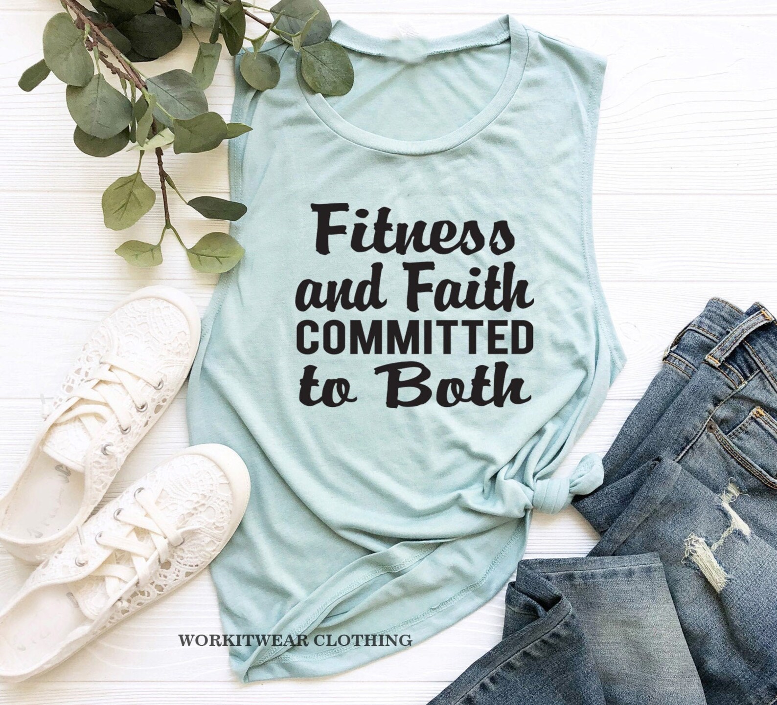 Fitness and Faith Committed to Both. Faith and Fitness. God - Etsy