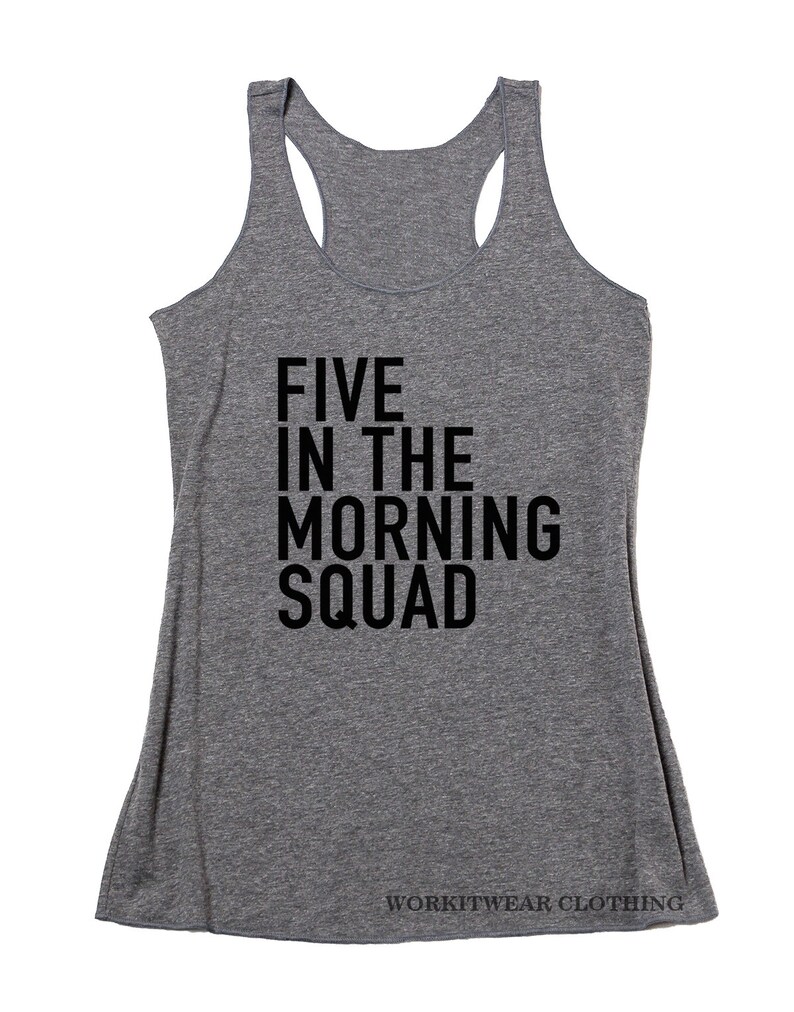 Five in the Morning Squad. Workout Tank. 5AM Crew. Yoga. | Etsy
