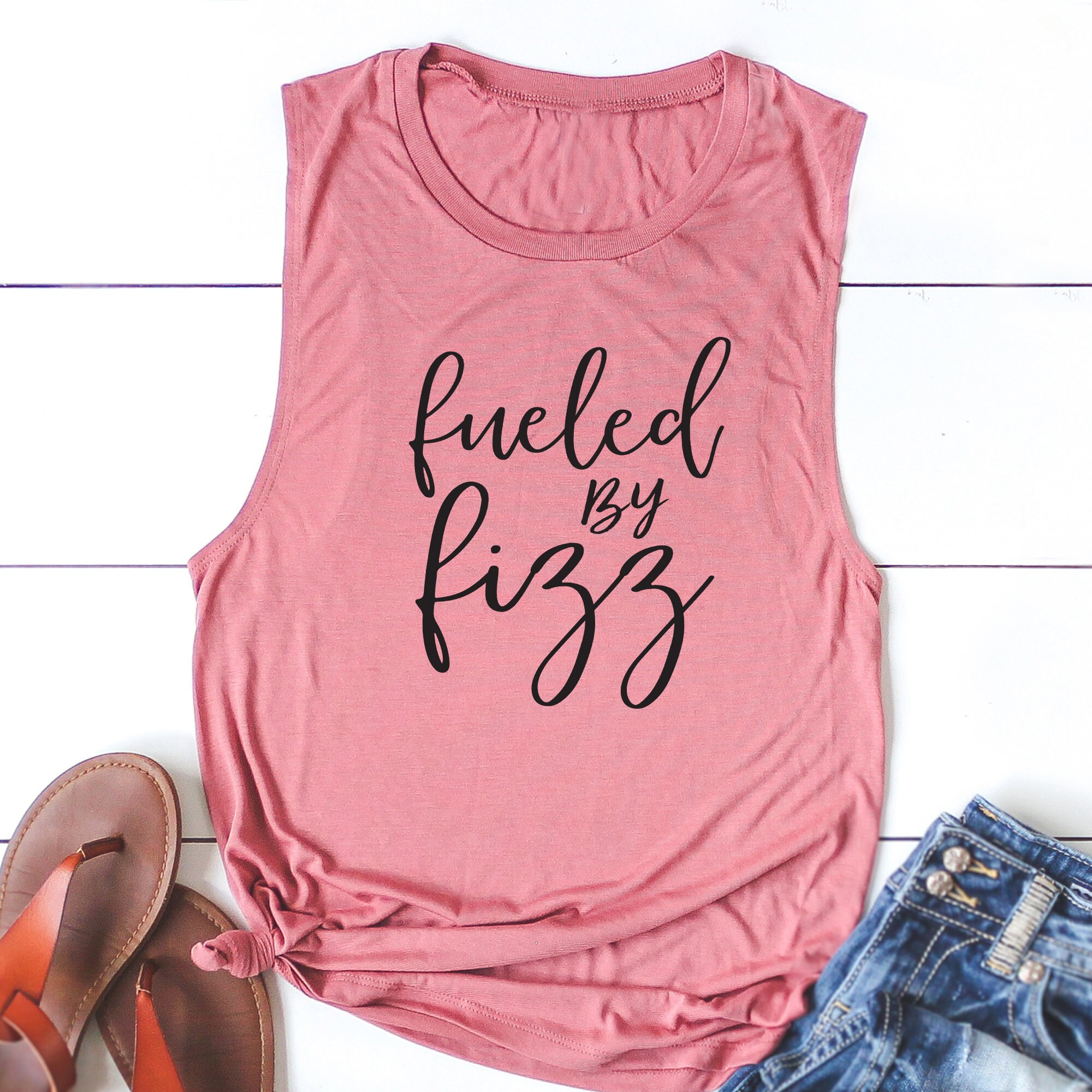 Fueled by Fizz Tank Top. Fizz Babe. Girl Boss Shirt. - Etsy Hong Kong
