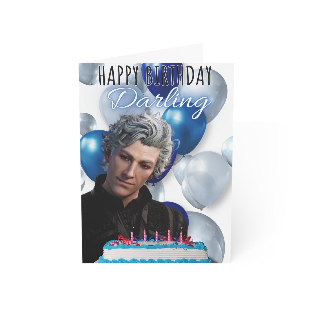 Astarion, Baldur's Gate 3, Greeting Cards, Birthday, Card, Vampire ...