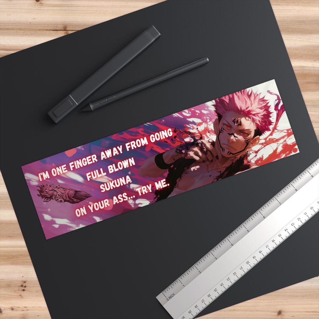Jujutsu Kaisen, Sukuna, Ryomen Sukuna, JJK, Gojo, Bumper Sticker - Etsy UK