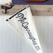 Custom Wedding Boat Pennant: Upcycled Sailcloth Nautical Decor - Etsy