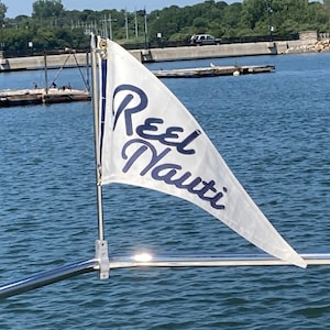 Custom Boat Pennant: Upcycled Sailcloth Nautical Flag - Etsy