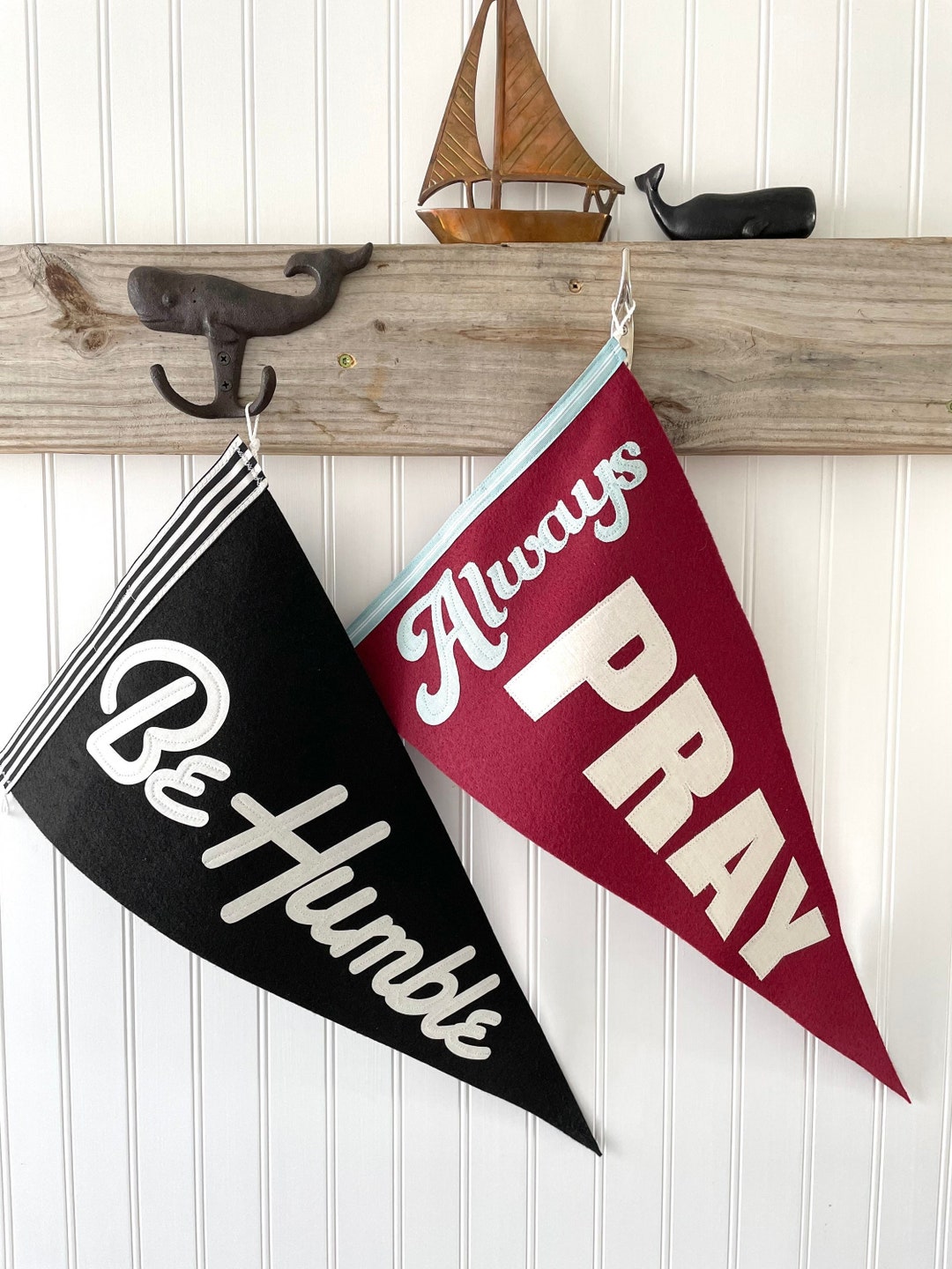 Handcrafted Scripture Pennant: Christian Wall Hanging - Etsy