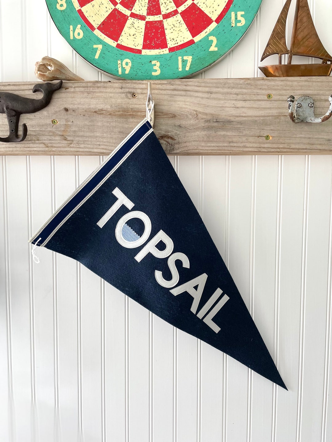 Beach Town Pennant, Custom Beach House Pennant, Custom Beach Pennant ...