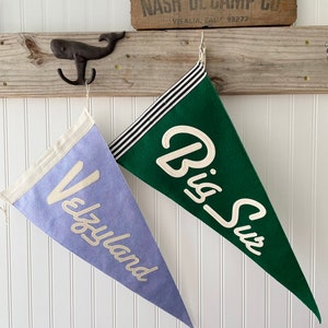 Beach Town Pennant, Custom Beach House Pennant, Custom Beach Pennant ...