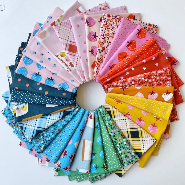 Ruby Star Society Strawberry Friends Fabric - Etsy