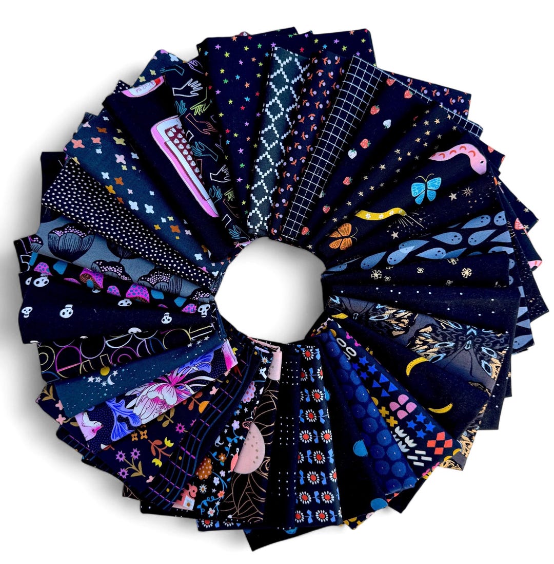 Fat 16th of Various Ruby Star Fabrics as Shown in Photo (32 in Total ...