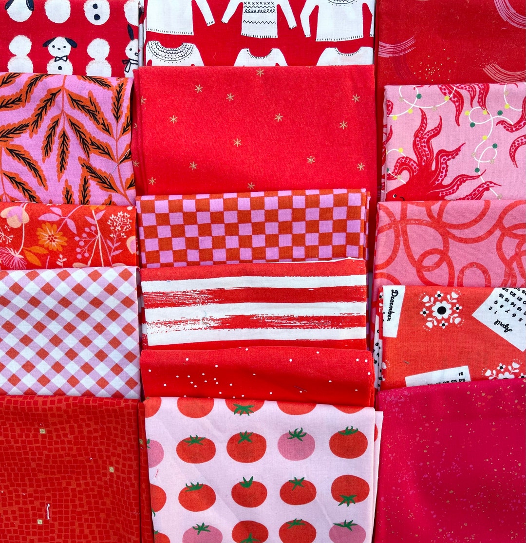 Fat 16th of Various Ruby Star Society Fabrics as Shown in Photo 16 in ...