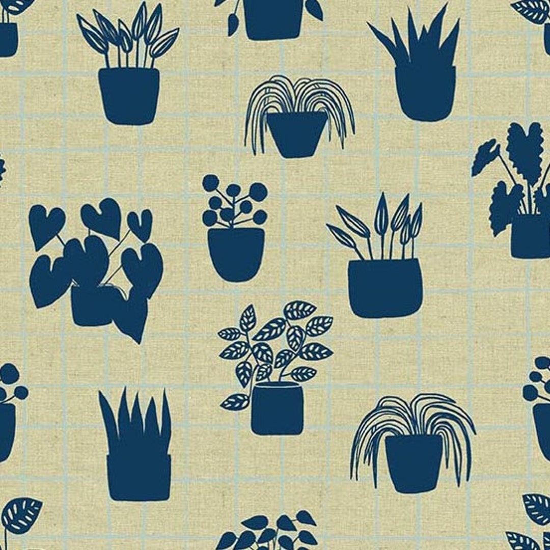 Home by Sarah Golden for Andover Fabrics - Fat Quarter of House Plants ...