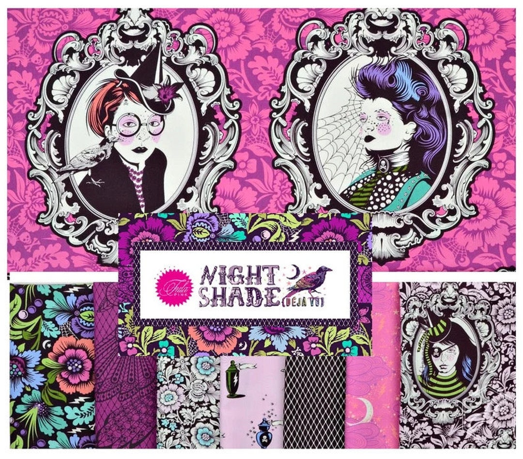 Tula Pink’s Nightshade Range of 8 -one Yard Bundle - Etsy