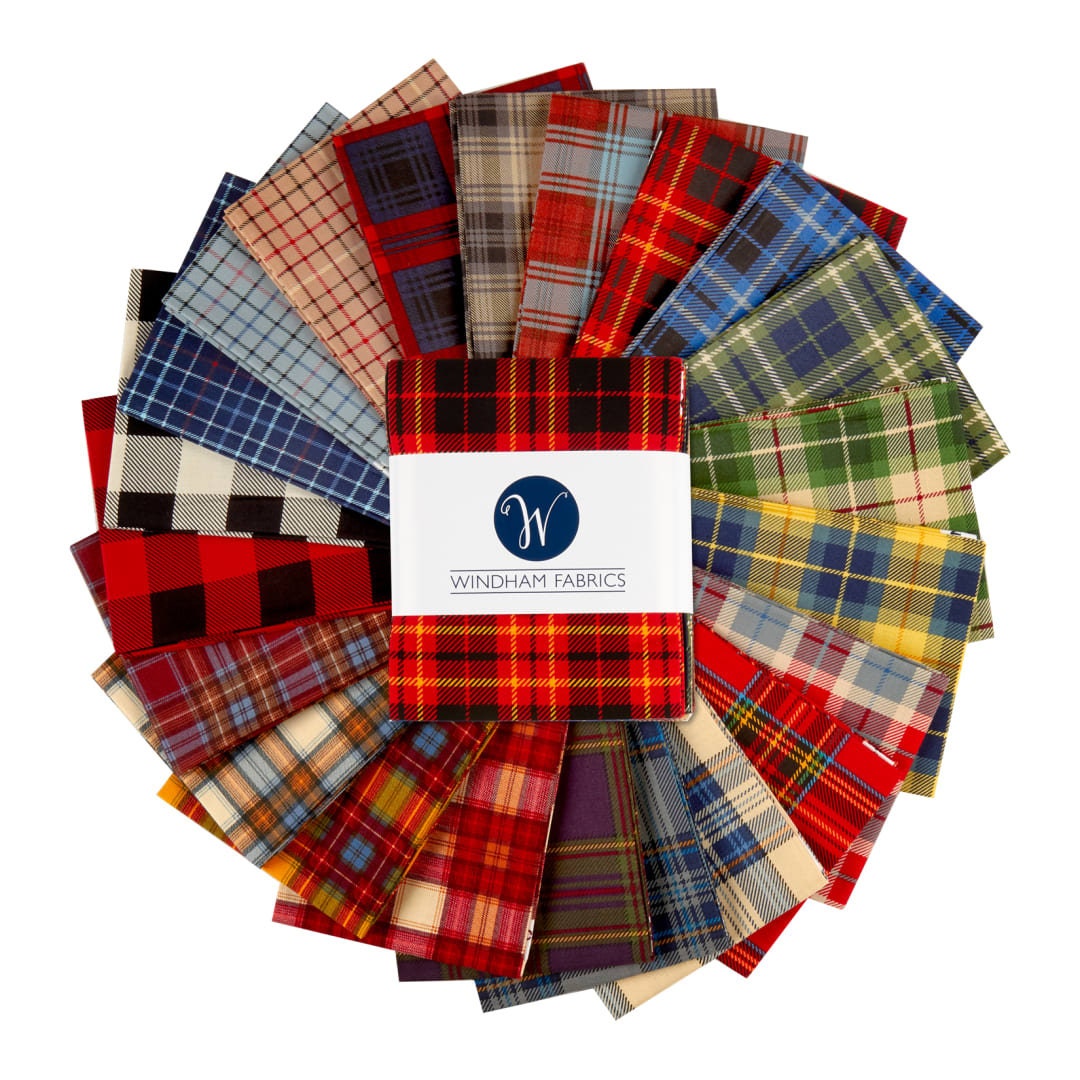 Last One Precut Fat Quarter Bundle Of Dad Plaids By Windham Fabrics