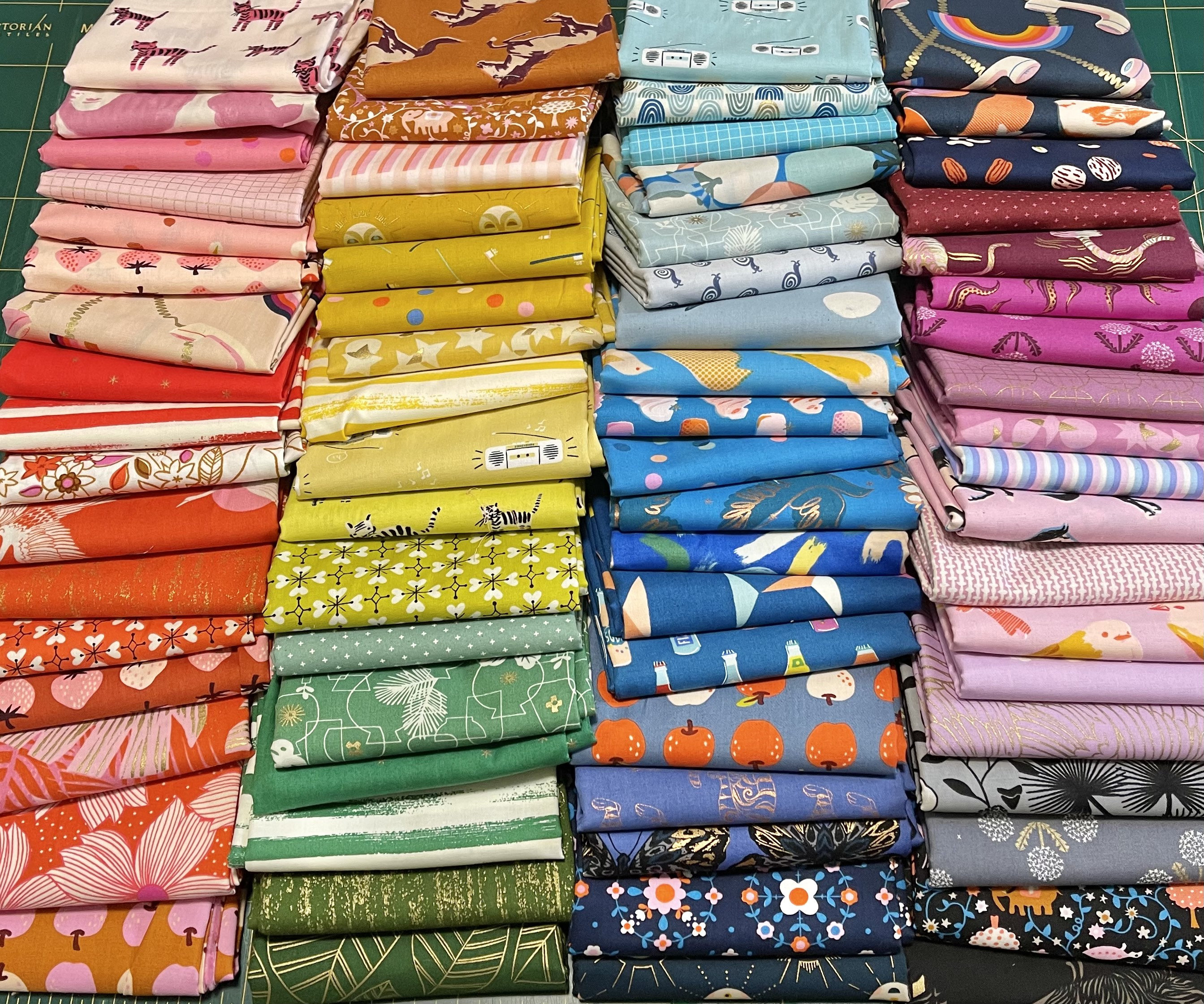Fat 16th of various Ruby Star Society fabrics as shown in photo (72 in ...