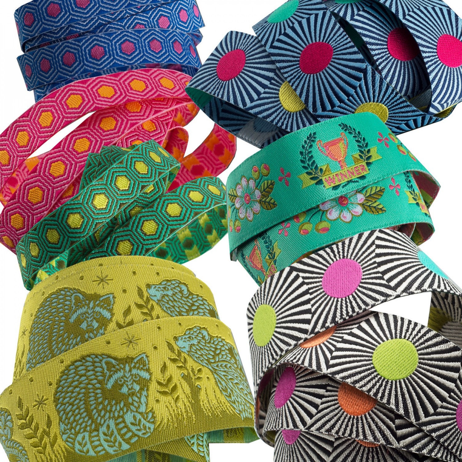 Tula Pink Slow and Steady Designer Ribbon Pack