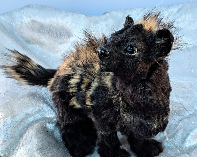 EXAMPLE LISTING~ Brown Hyena Pup, OOAK Poseable Art Doll. - Etsy