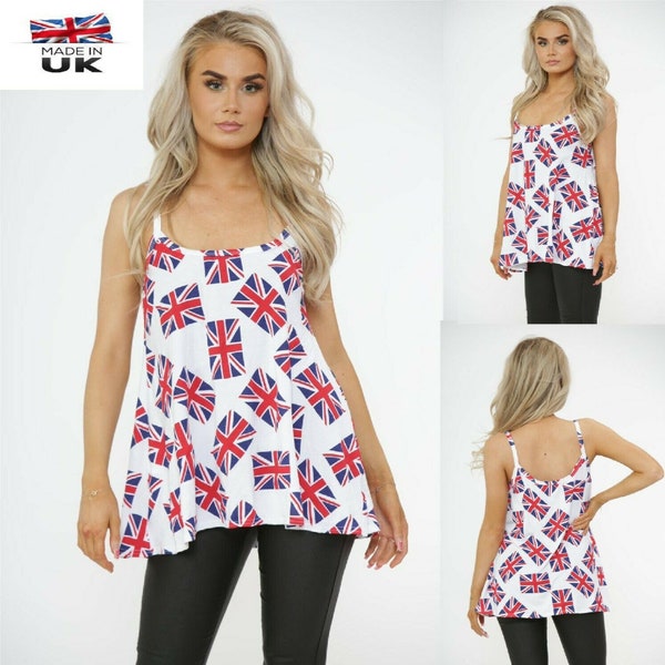 Union Jack Womens Tank Top - Etsy UK